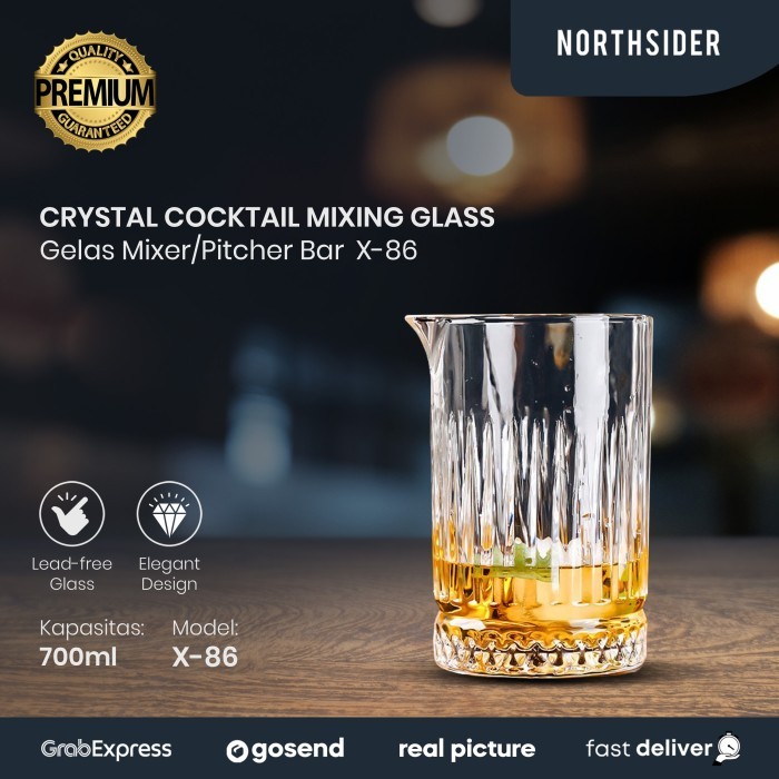 Jual Cocktail mixing glass crystal bar mixing pitcher gelas mixer tebal ...