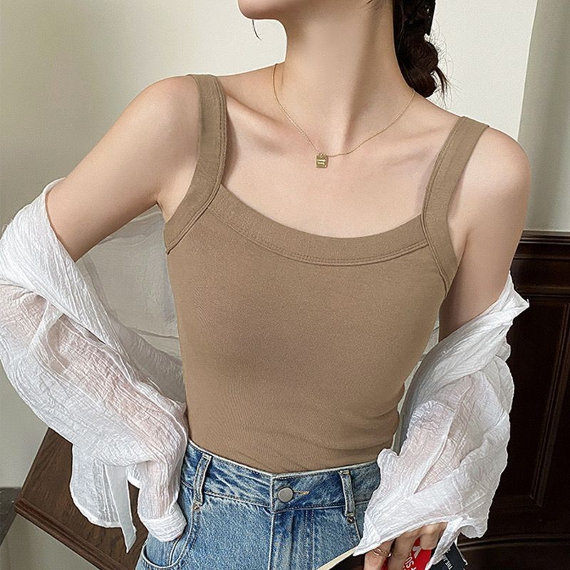 Jual COD - Standar Jumbo Tanktop Korean Style Inner Top Vertical Line ...