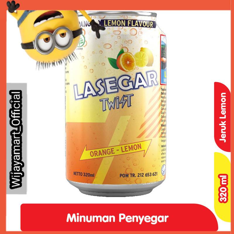 Jual Lasegar Twist Minuman Penyegar Jeruk Lemon 320 ml | Shopee Indonesia