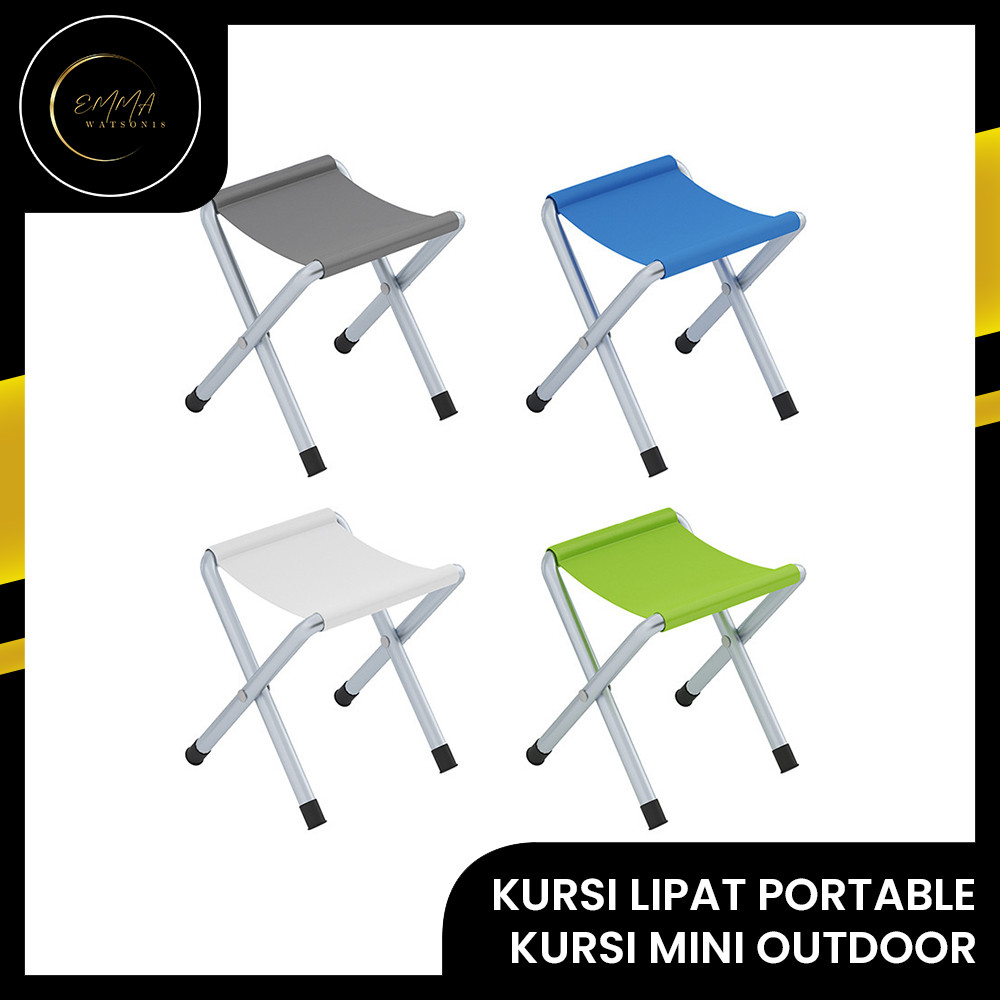 Jual EM Kursi Lipat Portable Kursi Mini Outdoor | Shopee Indonesia