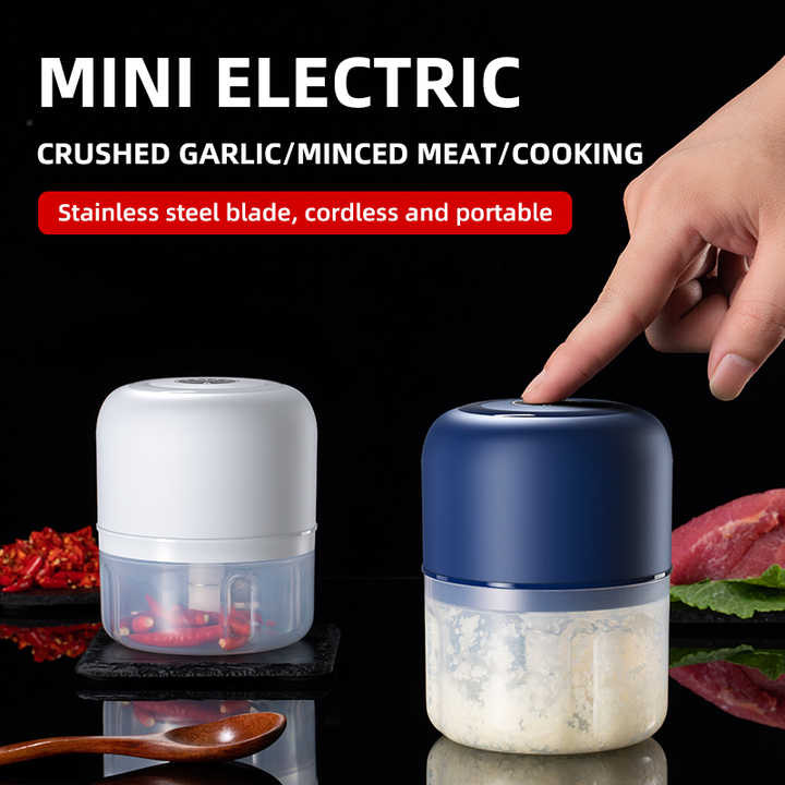 Jual Mini Chopper Blender Portable 6 bilah pisau Bumbu kapsul USB Mini ...