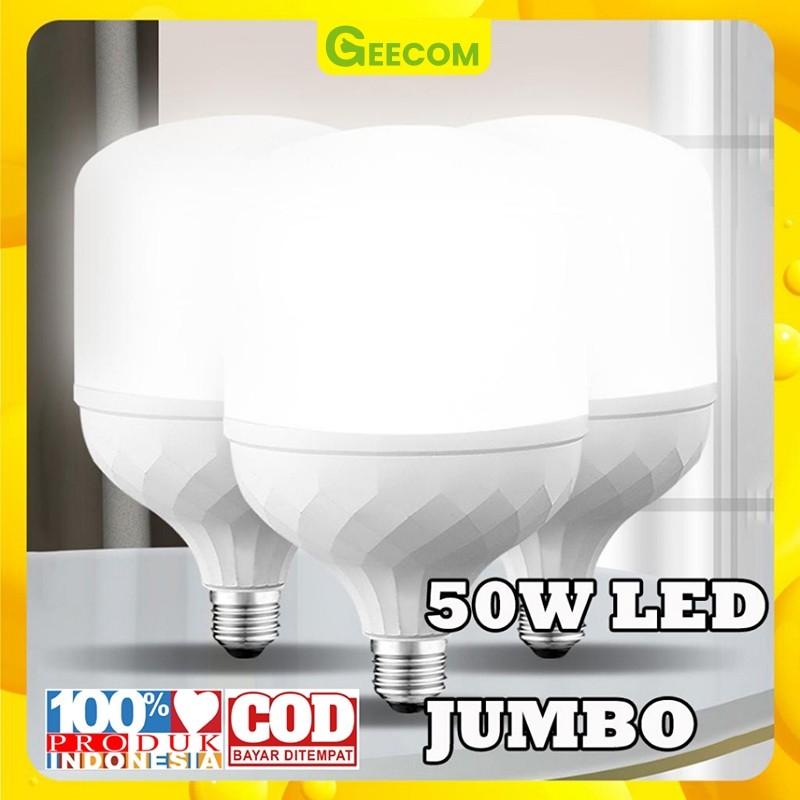 Jual Lampu led kamar jumbo 50 watt super terang Lampu bohlam rumah murah hemat energi LED Bulb ...