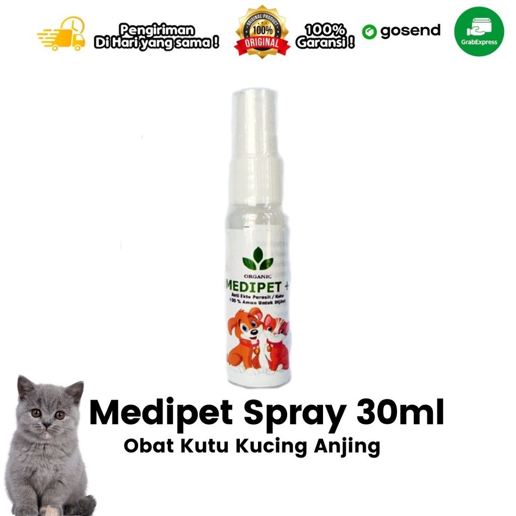 Jual MEDIPET SPRAY OBAT KUTU 30 ML | Shopee Indonesia