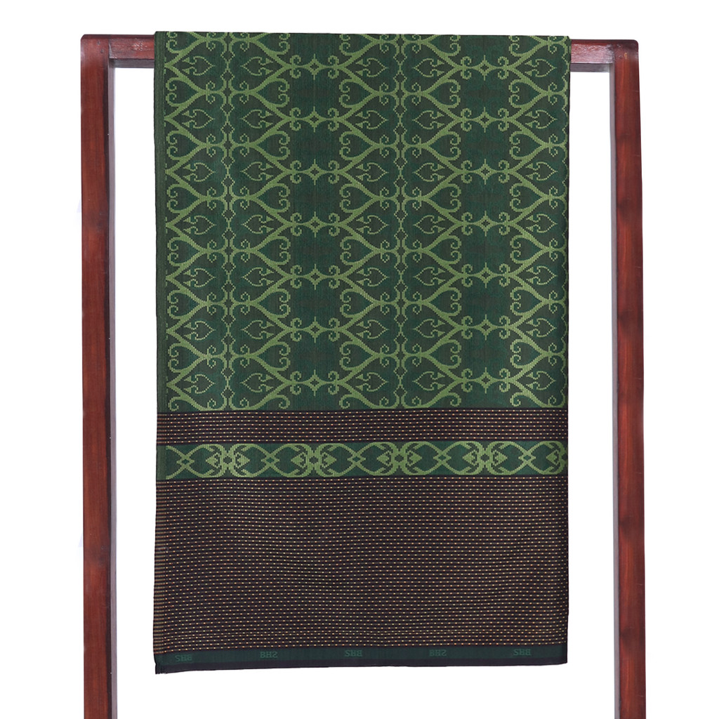 Jual Kain Batik BHS Excellent Motif Jacquard Warna Hijau | Shopee Indonesia