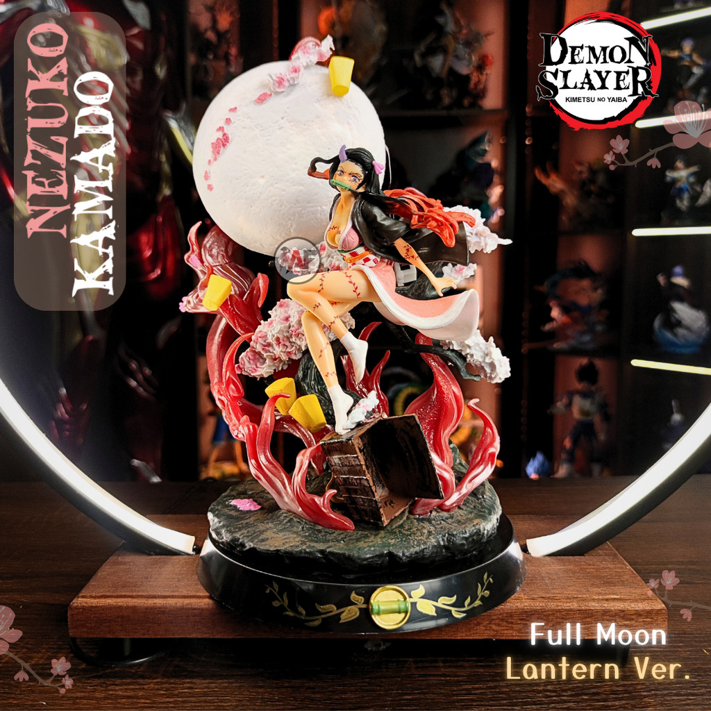 Jual RARE Statue Nezuko Kamado Demon Slayer sakura tree full moon ...