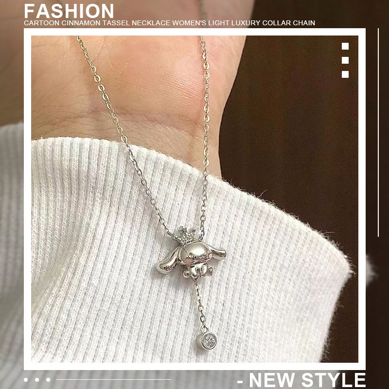 Jual [COD] Kalung Rumbai Cinnamoroll Kartun Rantai Kerah Mewah Ringan ...