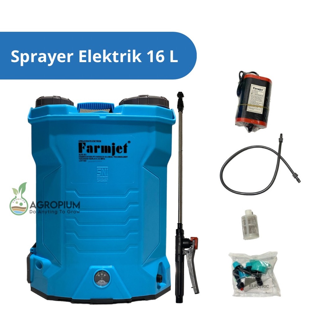 Jual Pompa Sprayer Elektrik FARMJET 16 Liter | Shopee Indonesia
