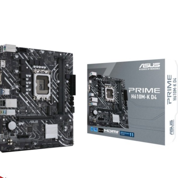 Jual ASUS PRIME H610M-K D4 DDR4 (Intel LGA 1700, Gen12) | Shopee Indonesia