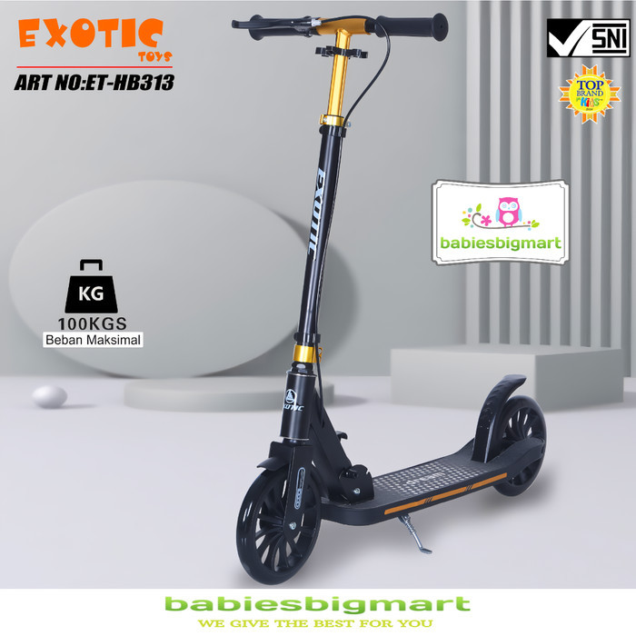 Jual Scooter Besi Exotic ET HB 313 Roda Besar Skuter Bisa Lipat Ada Rem ...