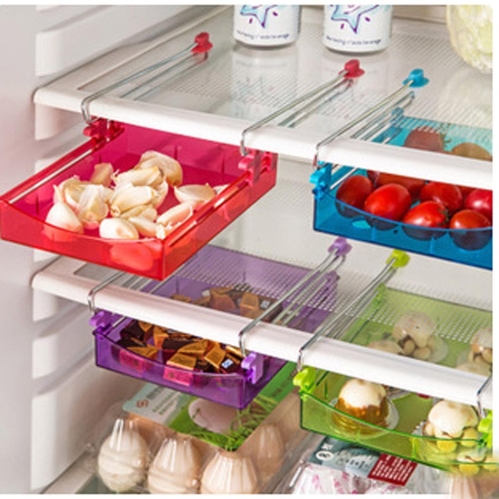 Jual Kitchen Organizer Adjustable Kitchen Refrigerator Storage Rack ...