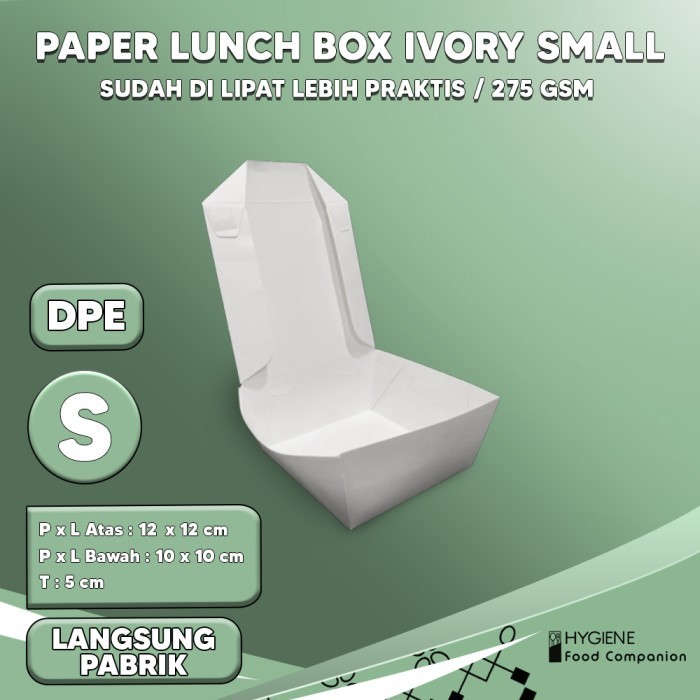 Jual LUNCH BOX SIZE S / PAPER BOX UKURAN S / KOTAK MAKAN KERTAS FOOD ...