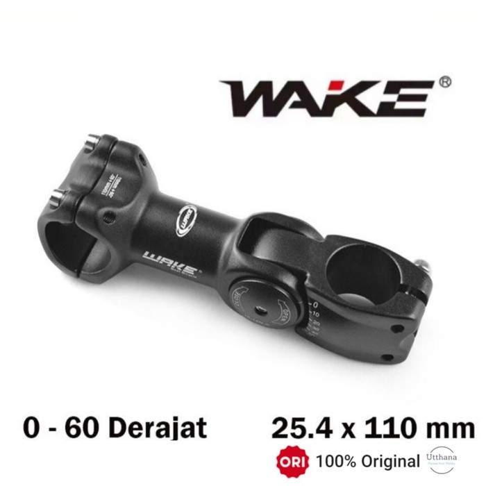 Jual Wake Stem Standar 25.4 x 110mm 0 - 60 Derajat Adjustable Fixie ...