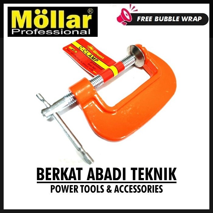 Jual BISON Clamp C 1 Inch G Catok Klem Clem Penjepit Kayu Alat Jepit ...