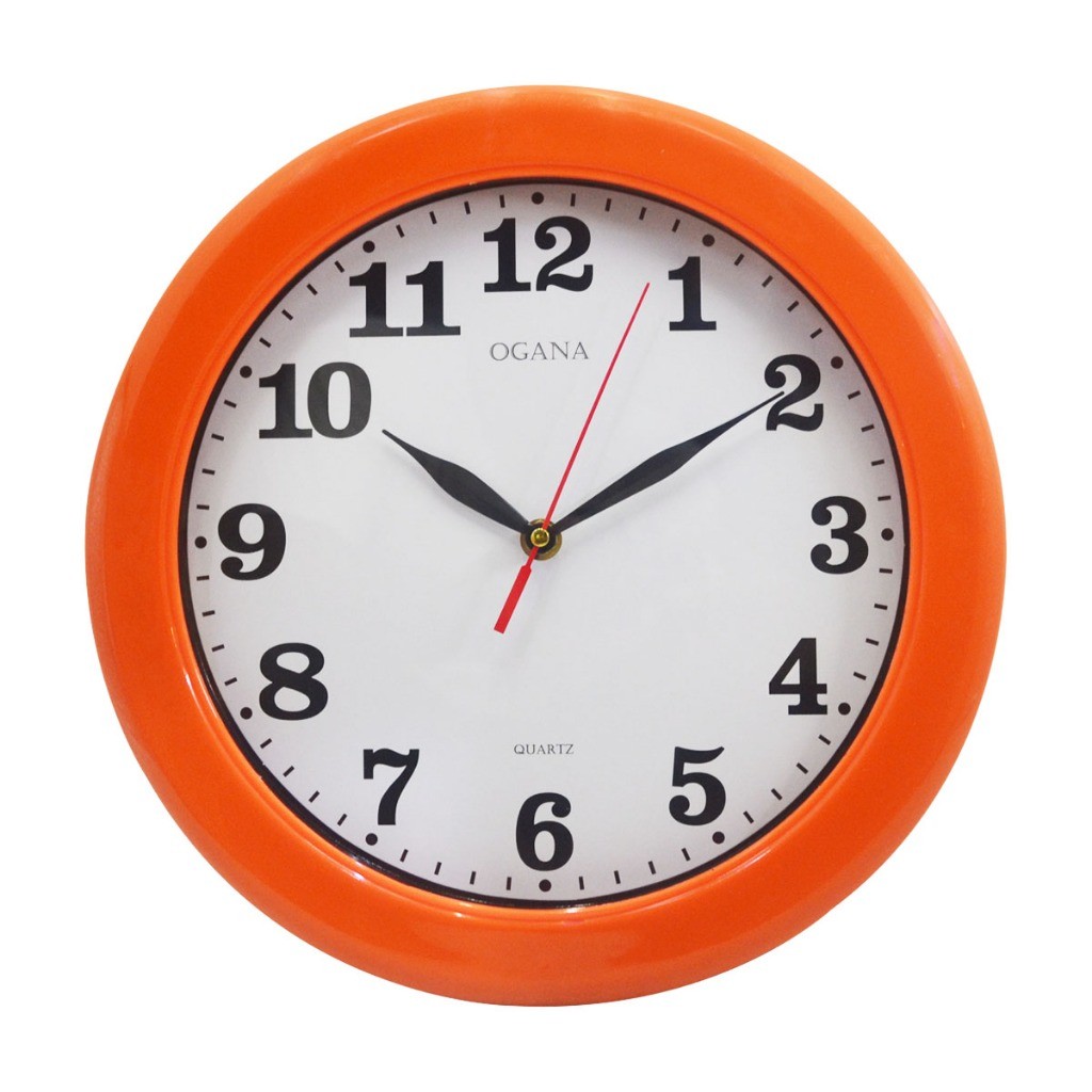 Jual Jam Dinding Bulat Dekorasi Rumah Diameter 30cm Ogana 8888 Polos ...