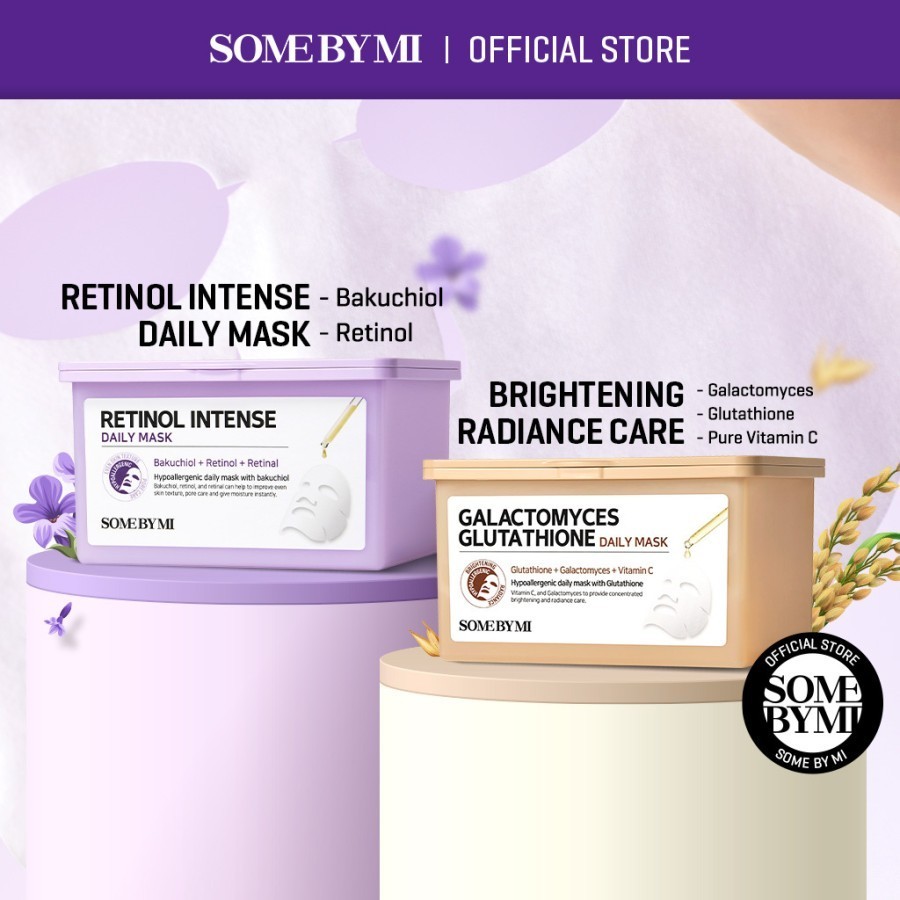 Jual SOME BY MI Retinol Intense | Galactomyces Glutathione | Daily Mask ...