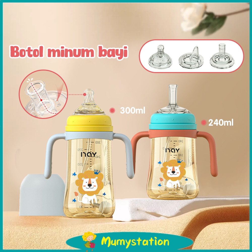 Jual Mumystation 1-3thn Botol Susu PP+Silikon Nano Perak Leher Lebar 3in1 Wide Neck Botol Minum ...
