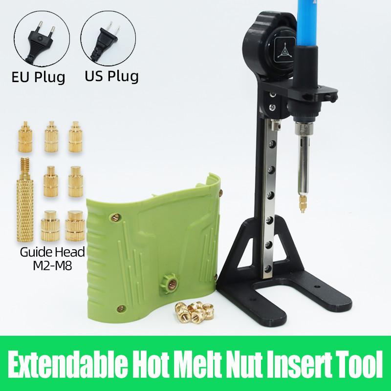 Jual Brass Heat Set Insert Nut Stealth Press Tool EU/US Heating Adjustable Temperature Soldering ...