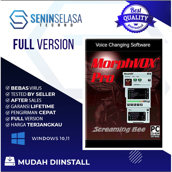 Jual Software Pengubah Suara: Screaming Bee MorphVOX Pro 4 [WIN] | Shopee Indonesia