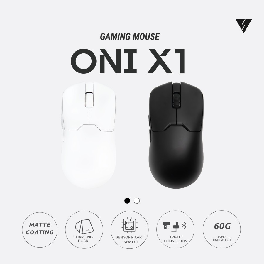 Jual VortexSeries ONI X1 X-1 Wireless Gaming Mouse Lightweight Tri Mode ...
