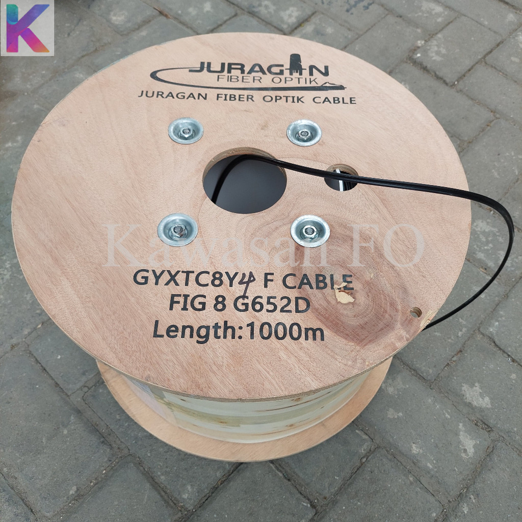 Jual Kabel FO 4 Core Fig 8 / KU 4 Core Fig8 G652D /Kabel FO Bulat 4Core ...