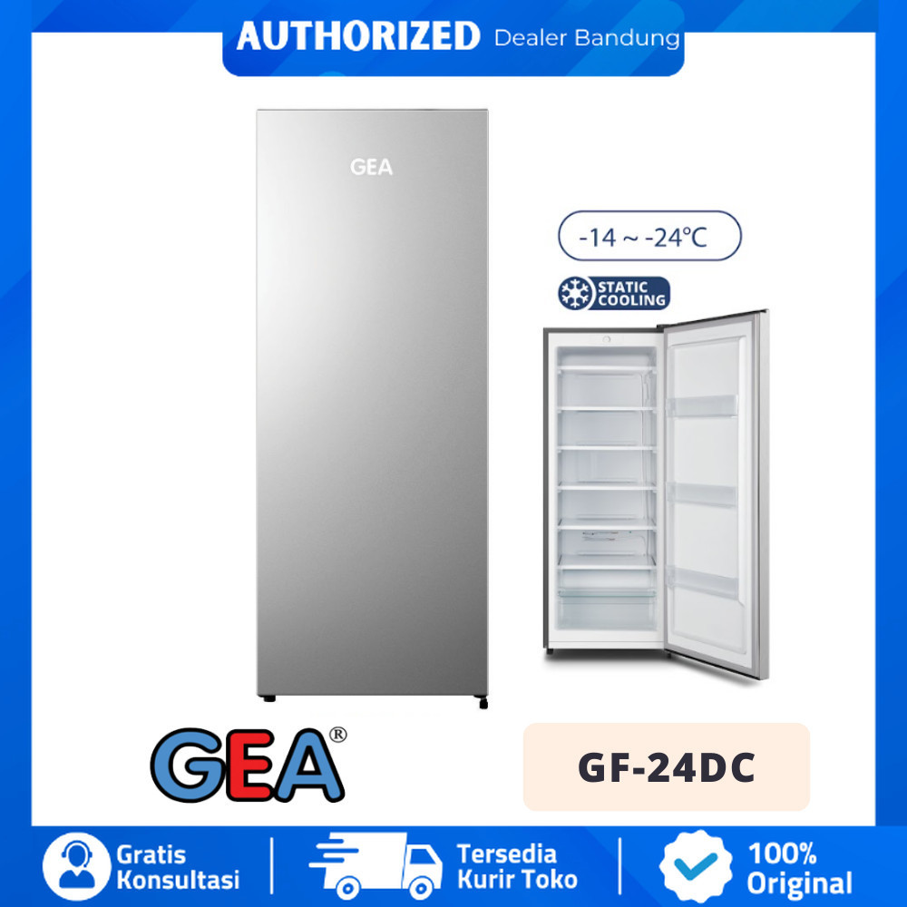 Jual GEA GF-24DC UPRIGHT FREEZER KULKAS 1 PINTU 189 LITER GARANSI RESMI ORIGINAL | Shopee Indonesia
