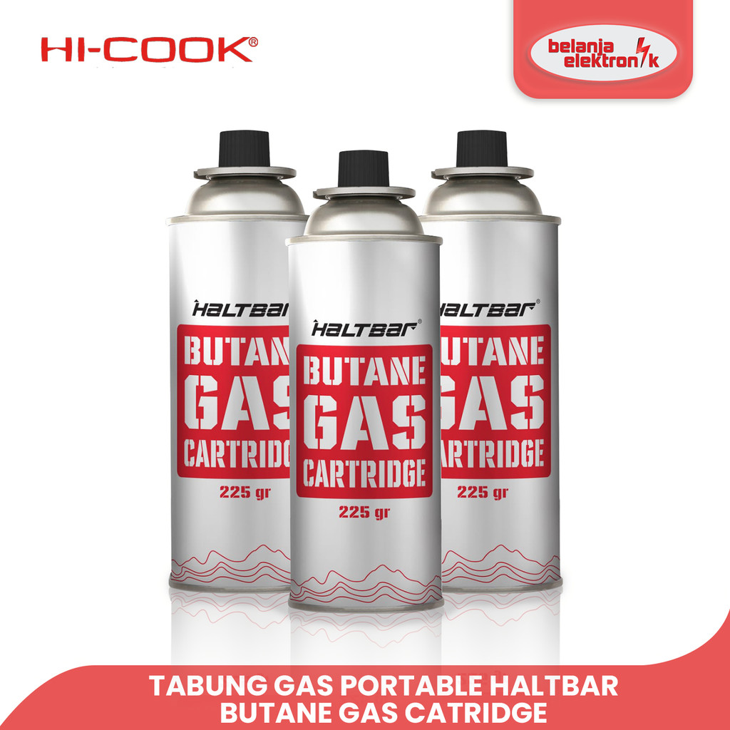 Jual TABUNG GAS PORTABLE HALTBAR BUTANE GAS CARTRIDGE / GAS KALENG 225 ...