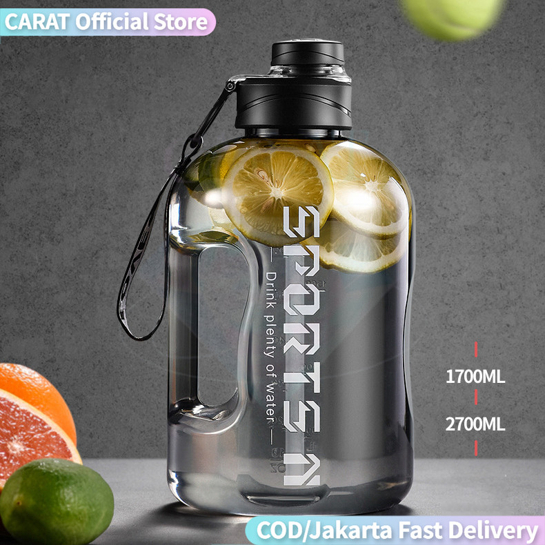 Jual CARAT 2.7L/1.7L Termos Botol Minum Gym Fitness Olahraga Sport ...