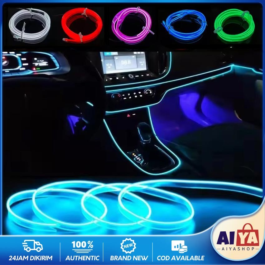 Jual 5 Meter Lampu Strip Interior Mobil Lampu LED Strip Ambience ...