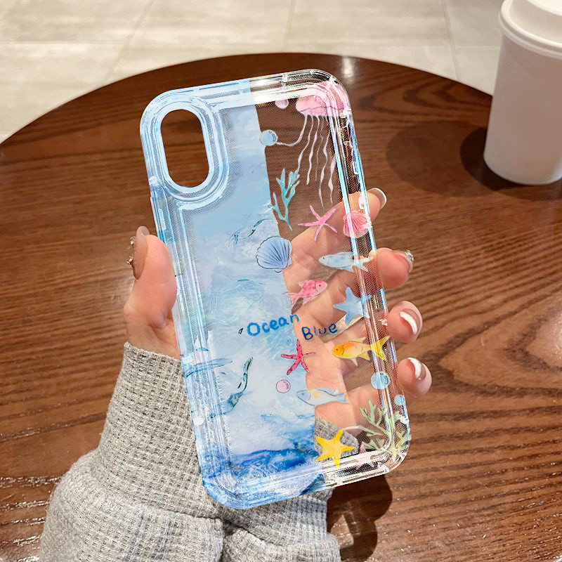 Jual Lautan Biru Airbag Soft Case Hp Untuk IPhone 11 12 13 14 15 16 Pro ...
