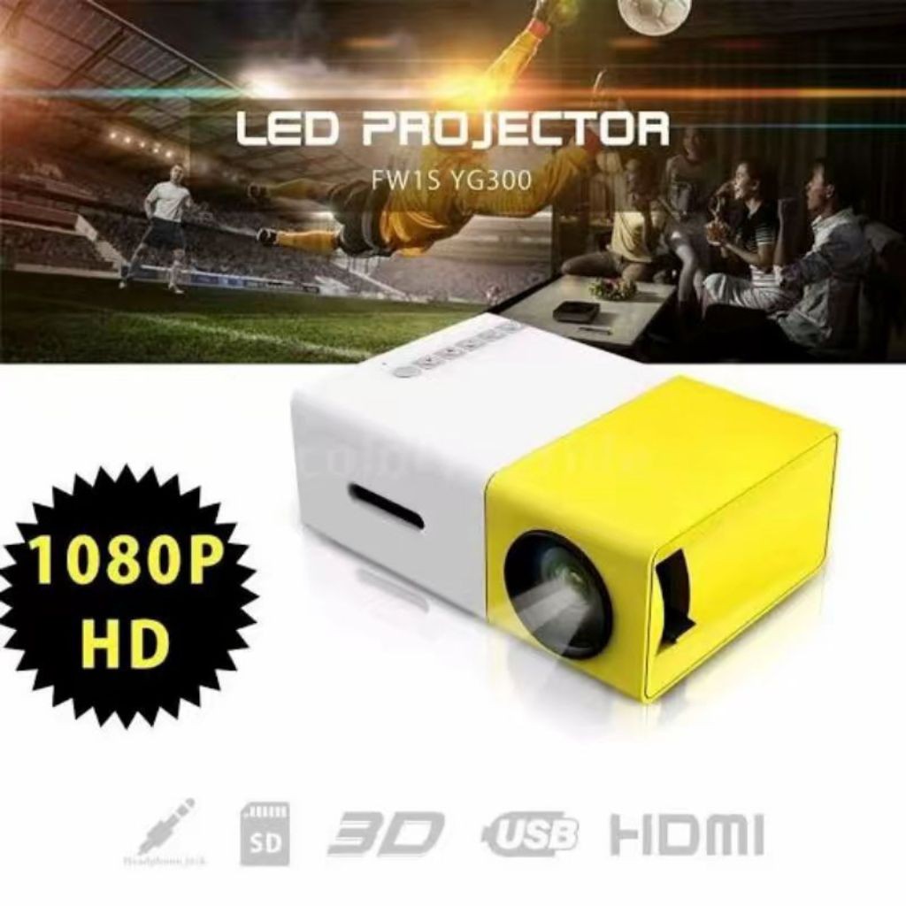 Jual Proyektor Mini YG 300 YG300 YG-300 LED Portable mini projector ...