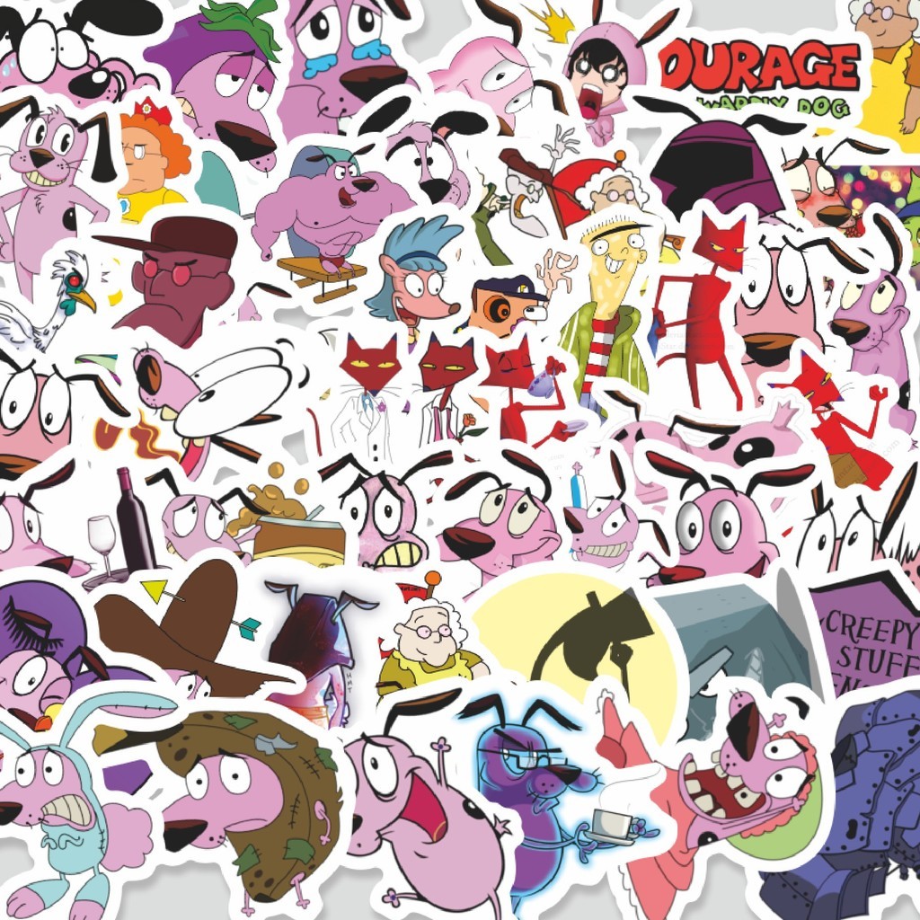 Jual Stiker Cutting Pack Sticker Kartun Courage The Cowardly Dog ...