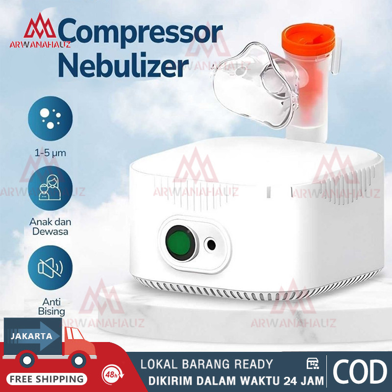 Jual Compressor Alat Nebulizer Anak Inhaler Asma Alat Uap Bayi Batuk Pilek Pernafasan Bronkitis ...