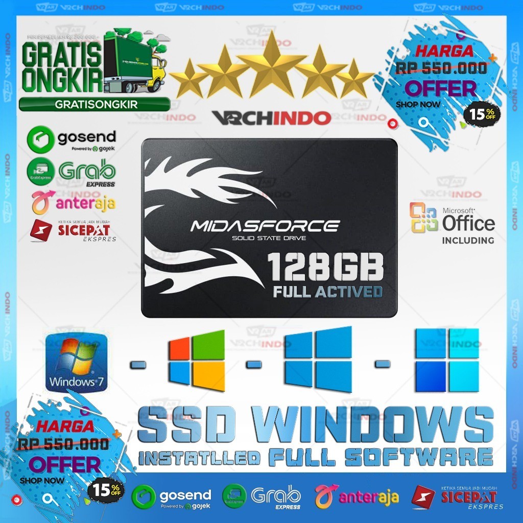 Jual SSD Sudah Include OS Siap Pakai Win Pro Updated - Plug and Play | Full Software !! | Shopee ...