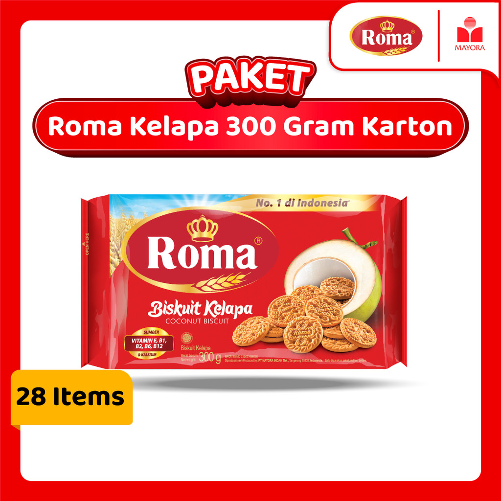 Jual Paket Roma Kelapa 300 Gram Karton | Shopee Indonesia