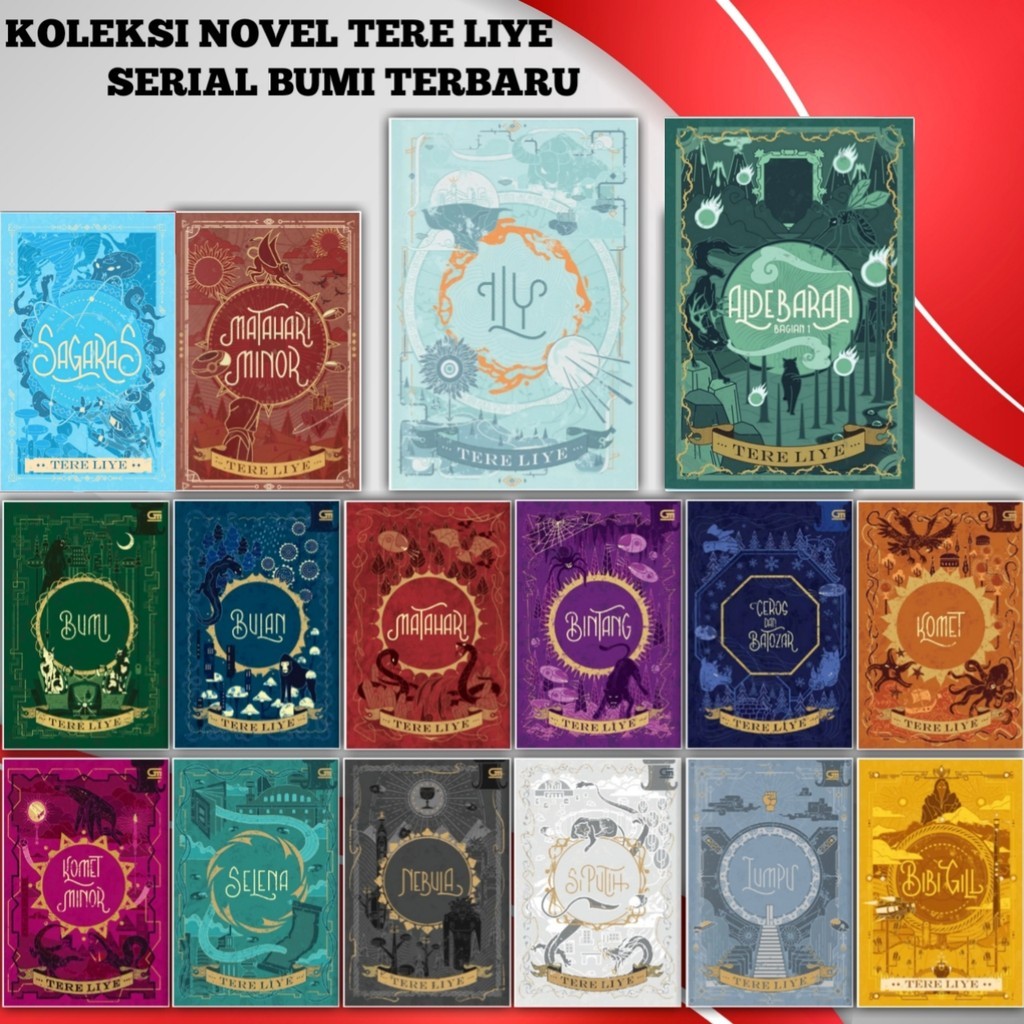 Jual Bebas Pilih Buku Novel Tere Liye Series Paket Serial Bumi Bulan ...