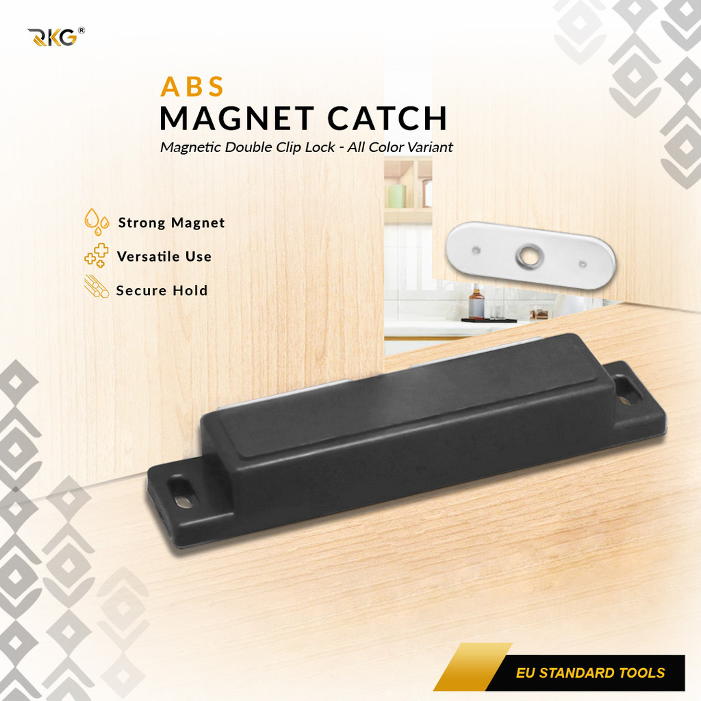 Jual Magnet Pintu Laci Lemari Kotak Double Push to Open Magnetic Catch ...