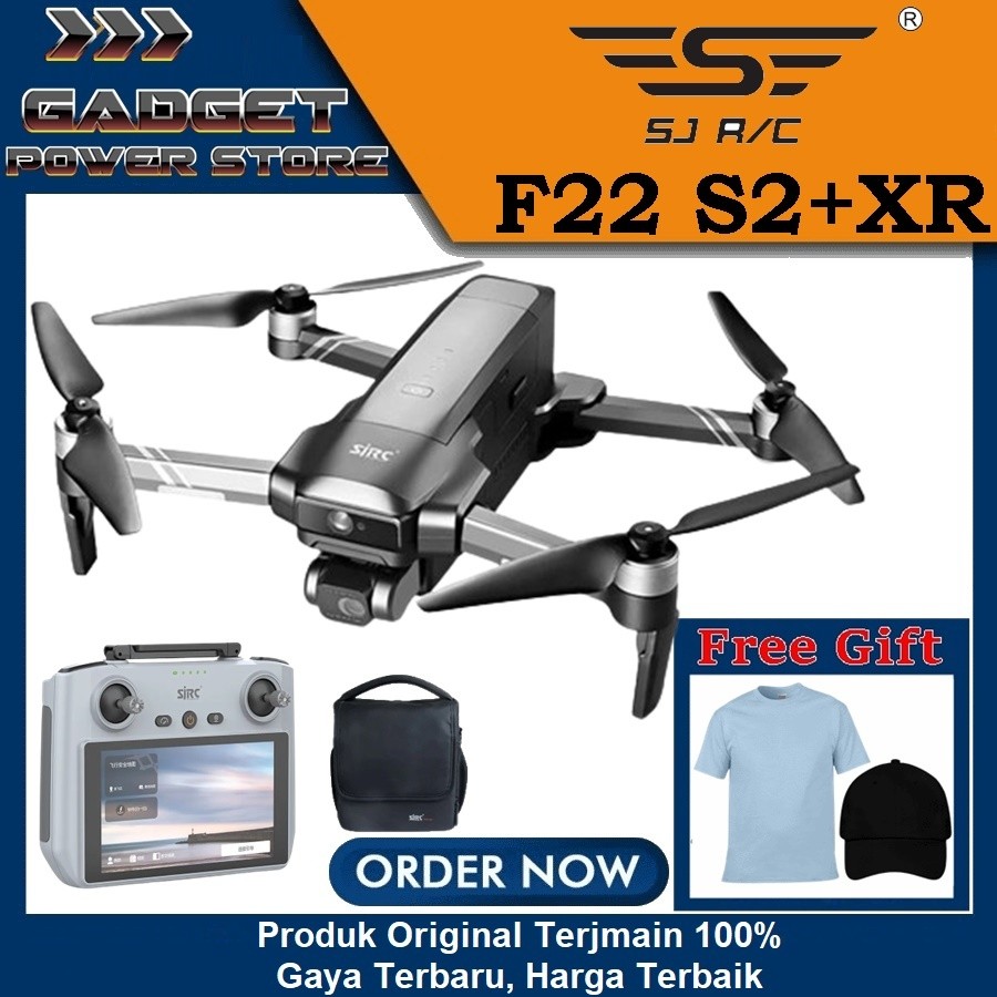 Jual Drone SJRC F22 S2 Pro+ 4K PRO PTZ 6KM Version EIS 2Axis Gimbal ...