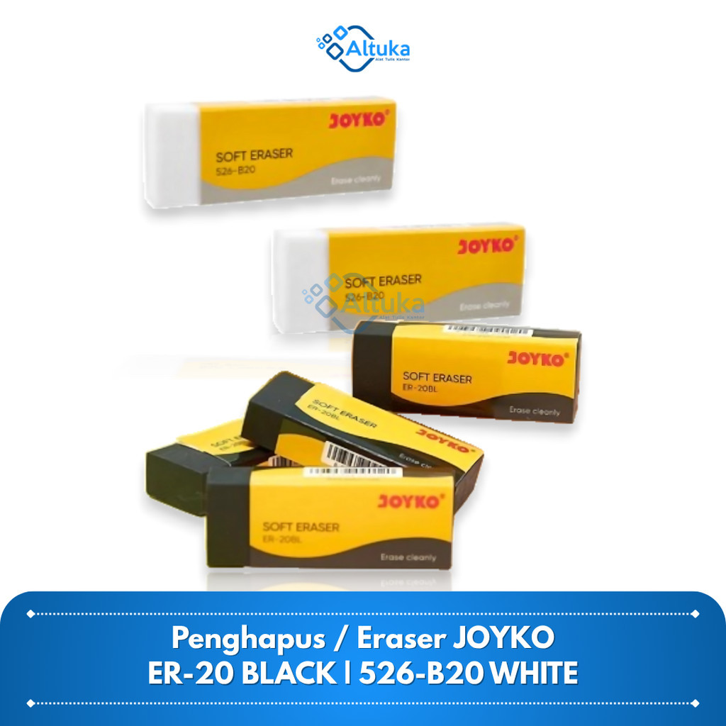 Jual Penghapus / Stip Joyko / Eraser ER-20 Black Hitam / B-20 White ...