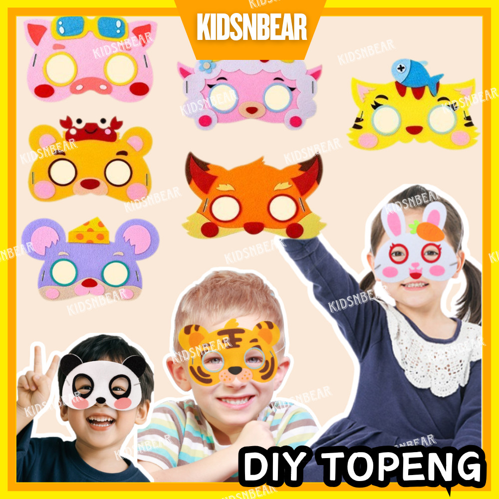 Jual [KIDSBEAR] Mainan Edukasi Anak - Topeng Hewan - Topeng Binatang ...