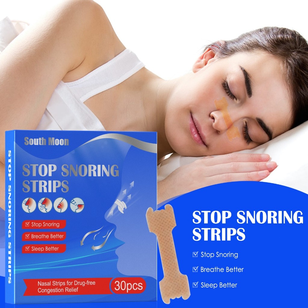 Jual South Moon Anti Snoring Patch Nasal Snoring Strip 30pcs Plester ...