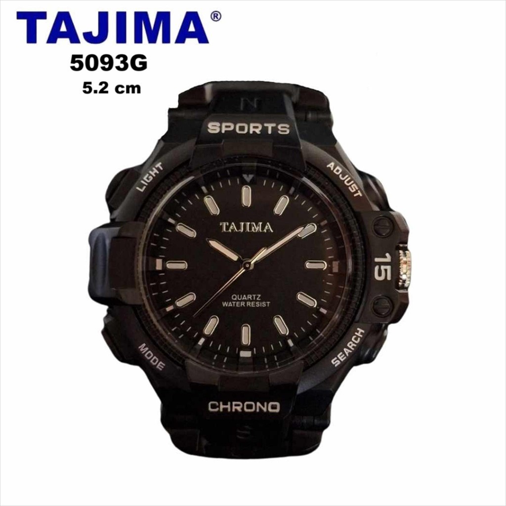 Jual TAJIMA Jam Tangan Pria Analog Sport 5093 Water Resist Original ...