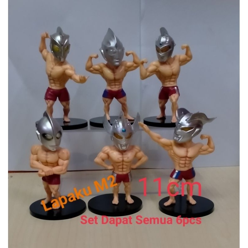 Jual SHD_SHOP Muscle Ultraman tiga Zero Figure Set 6pcs | Shopee Indonesia