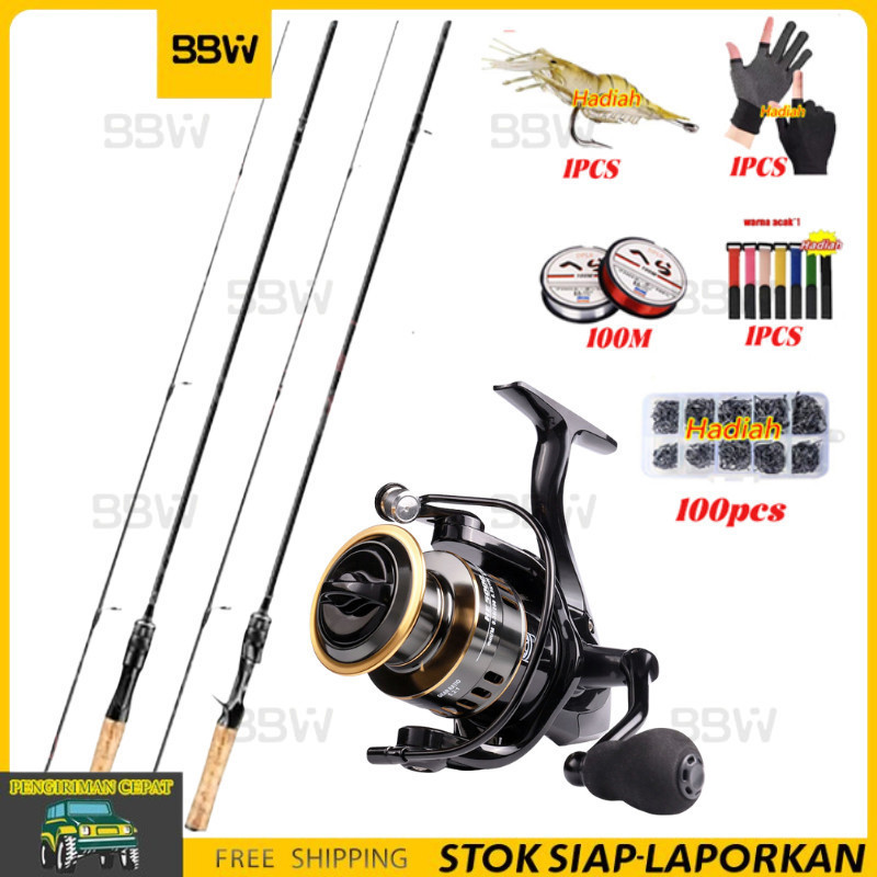 Jual 7 Buah Set - Joran Pancing Carbon Fiber Ultralight - Max Drag 8 ...
