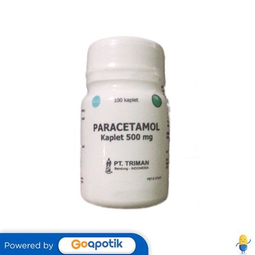 Jual Paracetamol Triman 500 Mg Botol 100 Kaplet | Shopee Indonesia