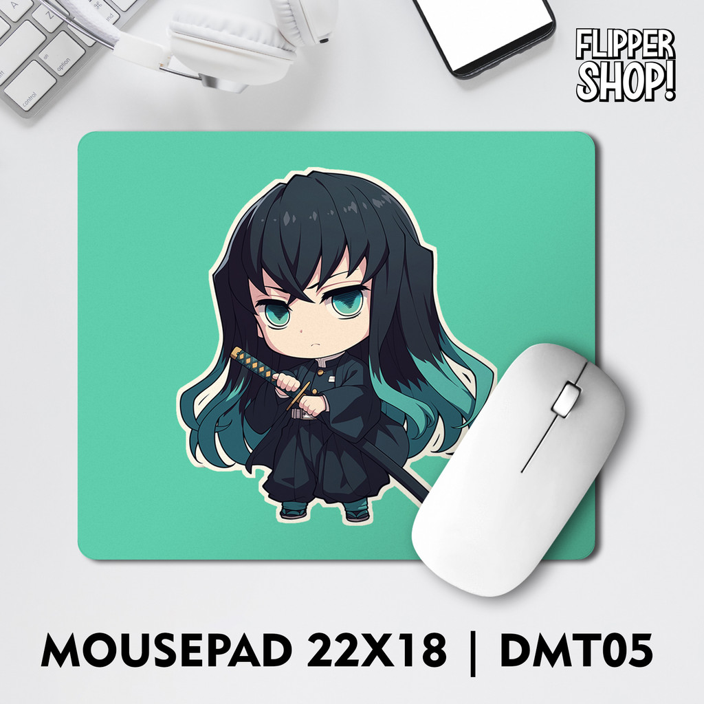 Jual Mousepad Flipper Motif Muichiro Tokito Mini Lucu Kartun Demon ...