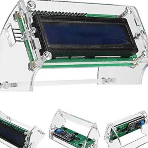 Jual LCD I2C + BRACKET AKRILIK 1602 16X2 MOUNTING GREEN HIJAU Blue Biru ...