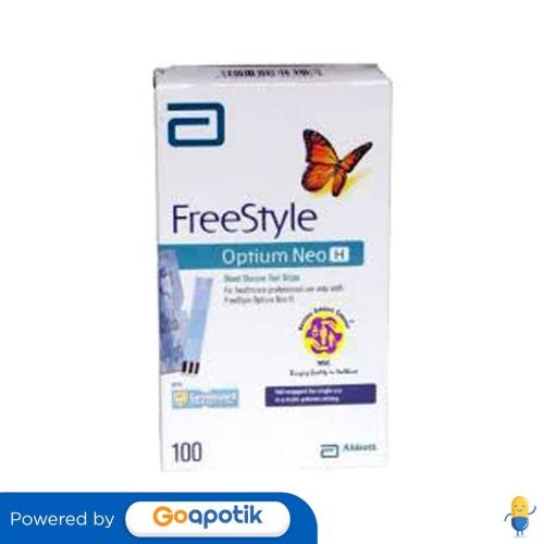 Jual Freestyle Optium Neo H Blood Glucose Test Box 100 Strips | Shopee ...
