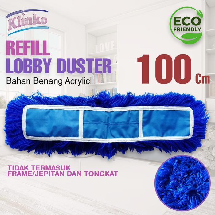 Jual Refill Mop Lobby Duster Acrylic Pel Lantai Kantor 60 80 100cm ...