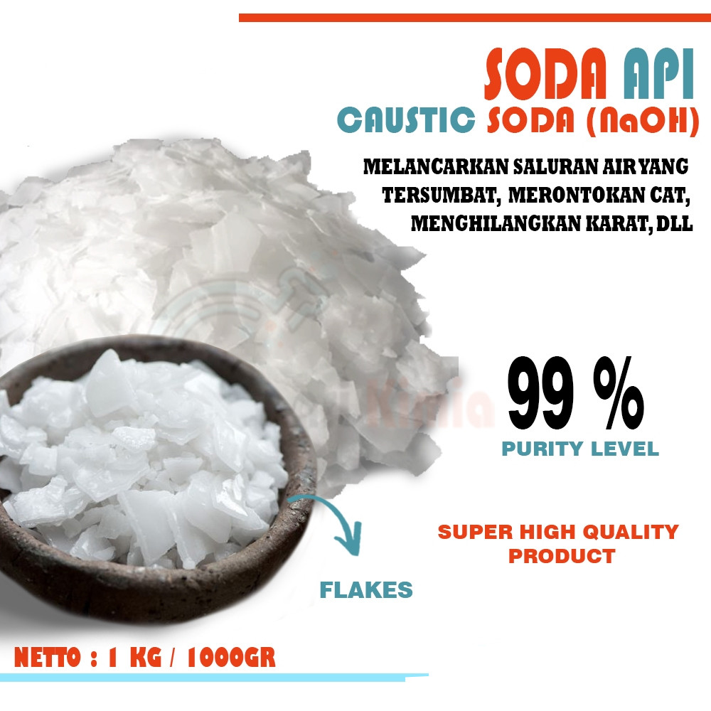 Jual Soda Api / Obat Anti Sumbat 1 Kg/ Perontok Cat/ Penghancur Mampet ...