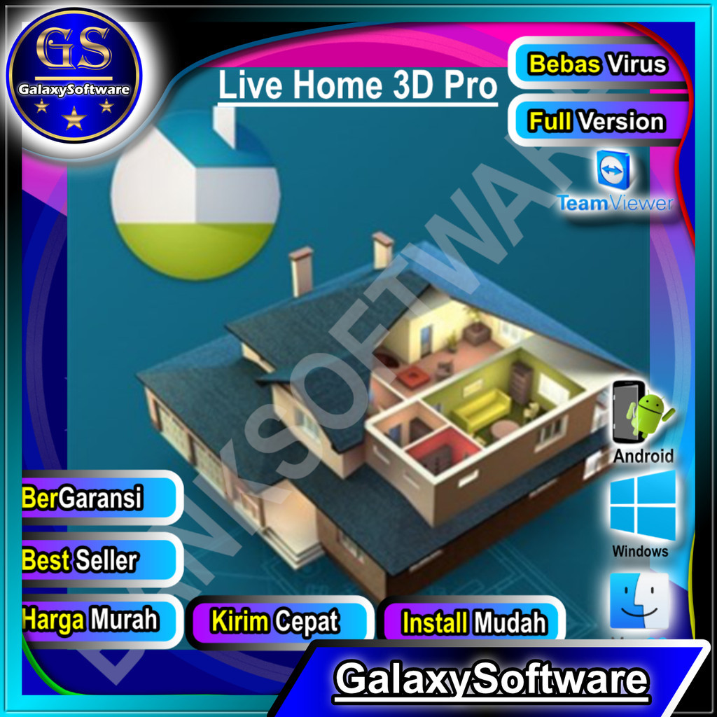 Jual Live Home 3D Pro Edition 4.8.4 2024 win | mac [Full Version] 3D CAD & Simulation ...